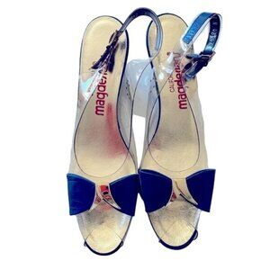Magdesians | Shoes | Vintage Clear Plastic And Leather Sandals By ...